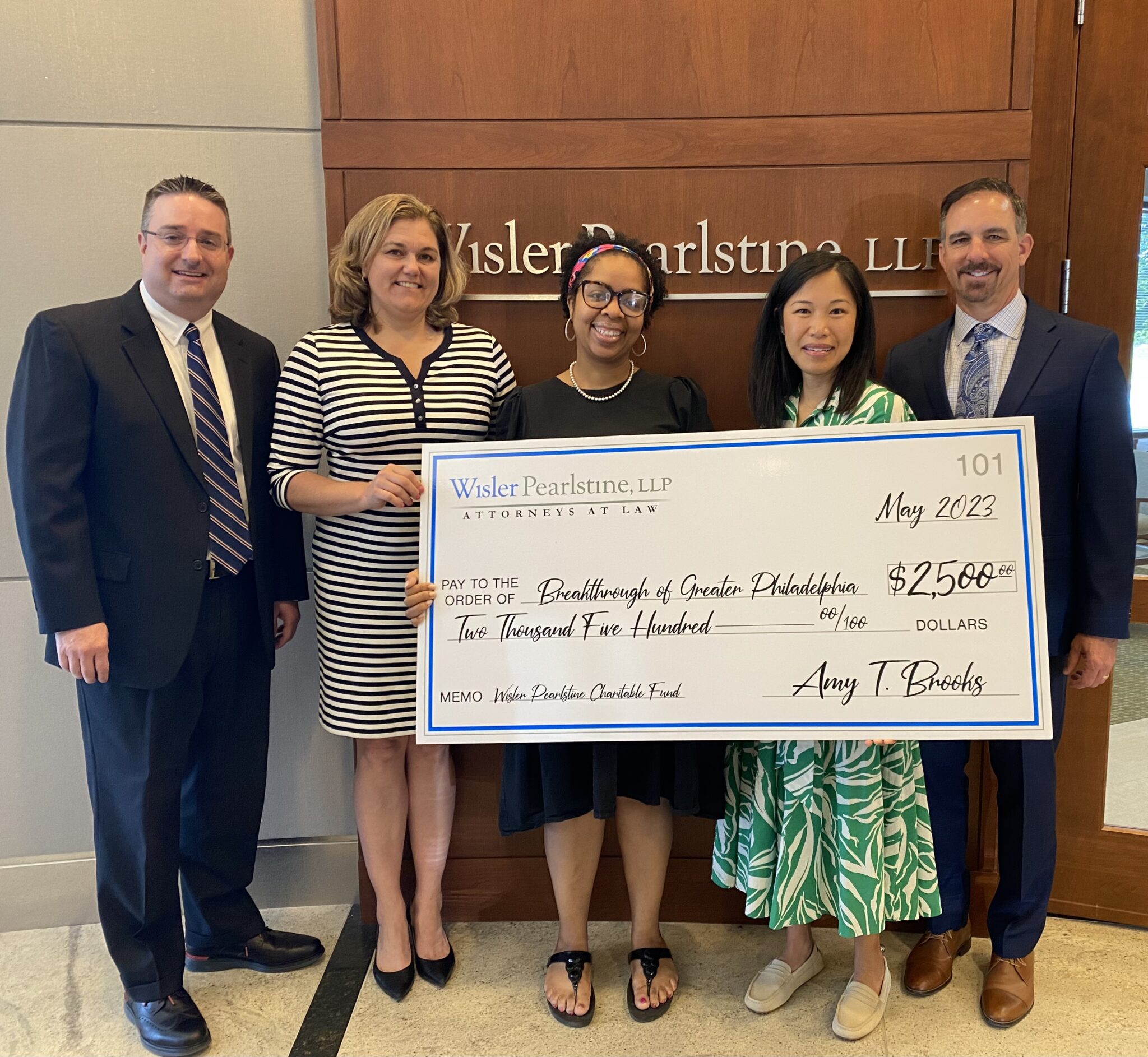 Wisler Pearlstine Charitable Fund Awards Grant to Breakthrough of ...